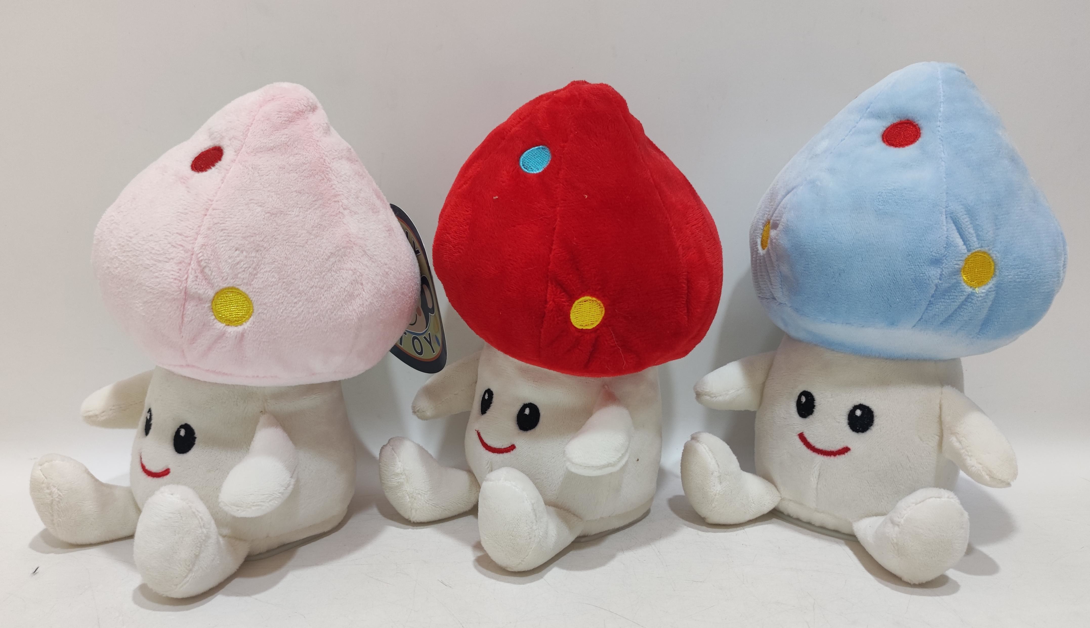 Three color record moving mushrooms left and right electric plush toy ...