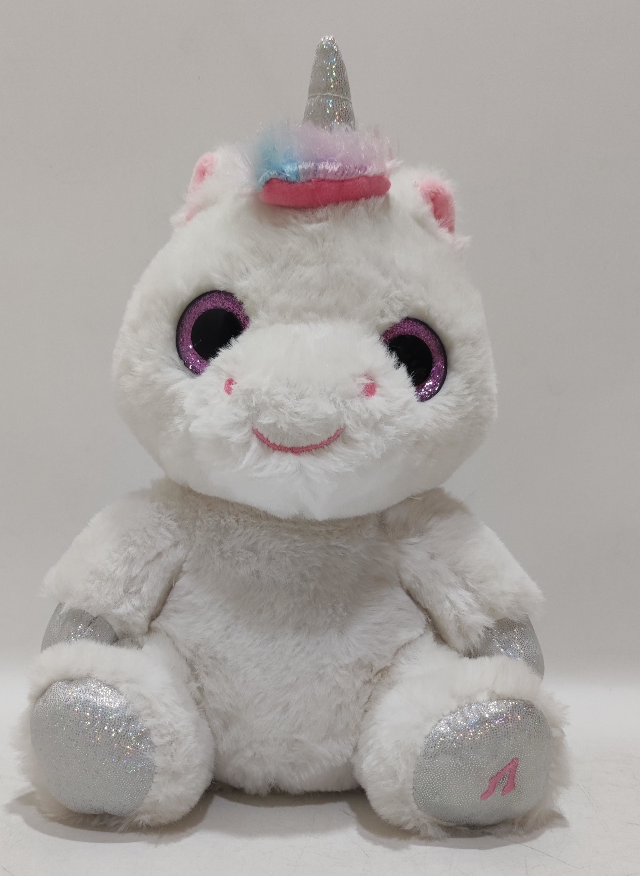 Big eyes engraved impression singing left and right eye lights unicorn ...